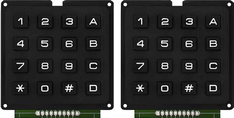 Wangfufu 4x4 Keypad Mcu Board Keyboard Moduless With 16 Keys 4x4 Push