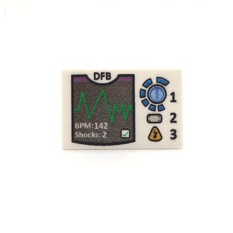 Defibrilator Custom Design Tile Minifigsme