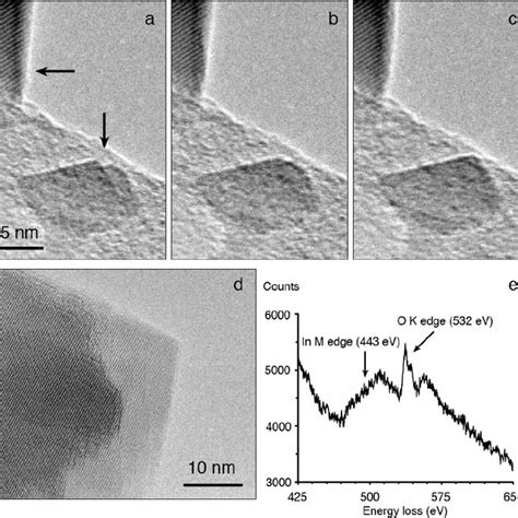 A C High Resolution Lattice Images Showing Crystallite Formation