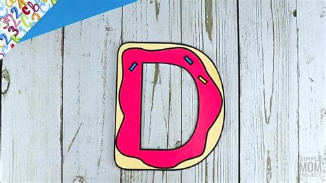 Free Printable Letter D Craft Template Simple Mom Project