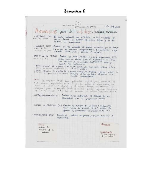 Resumen De La Clase Variables Externas Y Control De Variables Externas