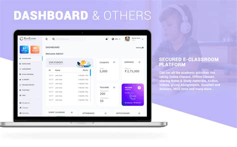 Dashboard For E Class Room On Behance