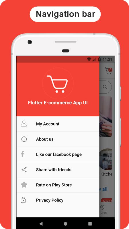 Flutter Ecommerce App UI Template For Android And IOs By AmericoBila
