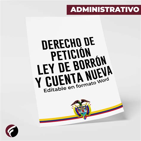 Formato De Derecho De Petición Amnistía General Ley Borrón Y Cuenta