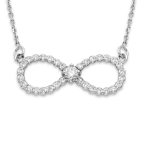 Diamond Infinity Necklace In 14k Solid Gold Takar Jewelry