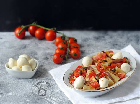 Pasta Fredda Saporita Con Acciughe E Capperi Gineprina Cucina