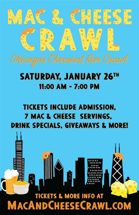 Mac And Cheese Bar Crawl Chicago Gen X Chicago Bars Events Things