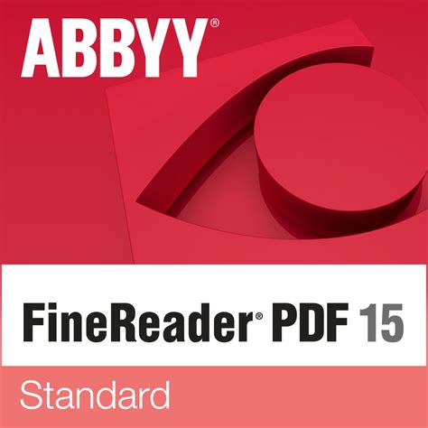 ABBYY FineReader PDF 15 Standard - PDF and OCR Software