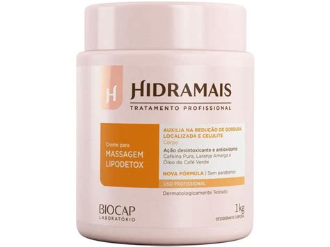 Creme De Massagem Redutor Hidramais Profissional Lipodetox 1kg