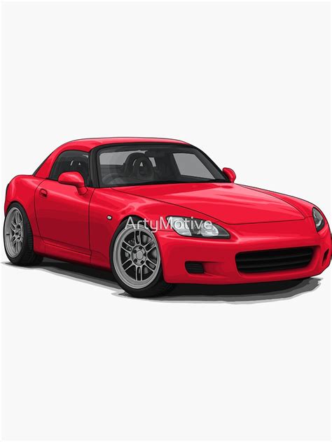 S2000 Ap1 Red Sticker For Sale By Artymotive Redbubble