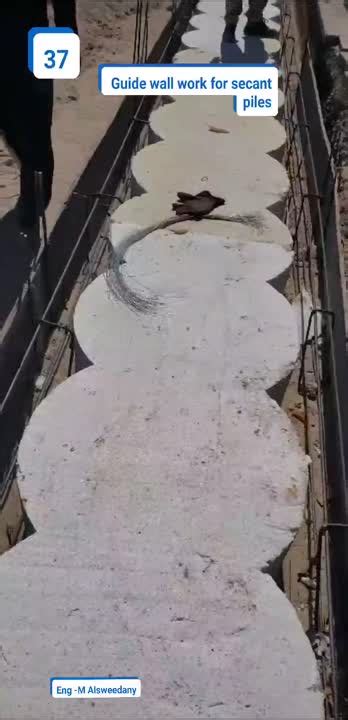 Guide Wall For Shoring The Guide Wall Is Typically Constructed Of Lightly Mohammad Alsweedany