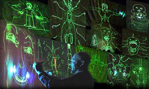 Laser Comedy Show Live Illustrated Comedic Stories