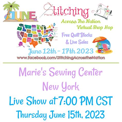 Maries Sewing Center Stitching Across The Nation