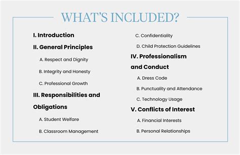 Babe Staff Code Of Conduct Template In Word PDF Google Docs