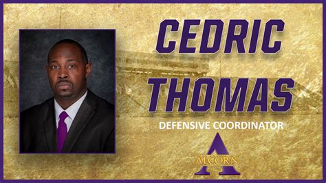 Cedric Thomas Named Alcorn State Football Defensive Coordinator