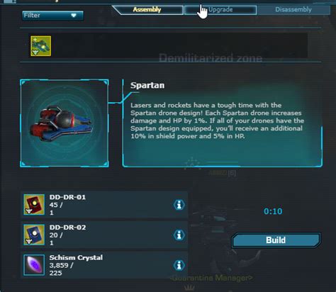 Ti Assembly Not Displaying Items Darkorbit