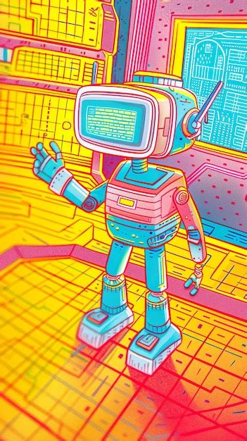 Premium Photo Sentient Robot VR Headset Heated Discussion On AI