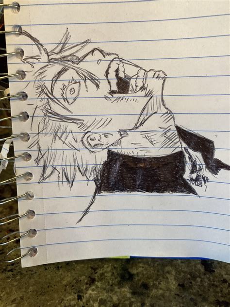 Work Is Slow So I Did A Sketch Of Gojo Sensei Who Should I Draw Next