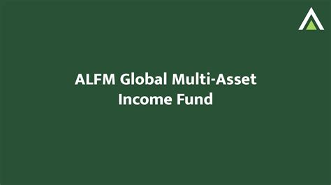 Alfm Global Multi Asset Income Fund Php The Fund Aims To Provide A