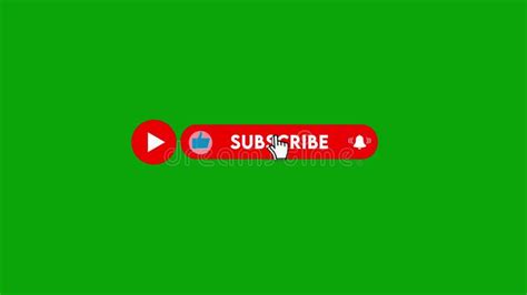 Floating Animation Pop Up Subscribe Notification Bell Click Chroma Key Stock Video Video Of