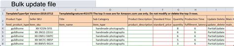 Bulk Updates Guide For Amazon Handmade Items Including Production Time