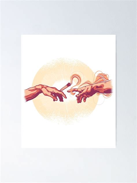 Joint Pass The Creation Of Adam Poster By Tribexspace Redbubble