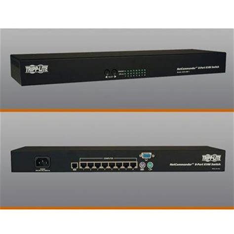 TRIPP LITE B072 008 1 8 Port NetCommander 1U Rackmount Cat5 KVM Switch Walmart Com