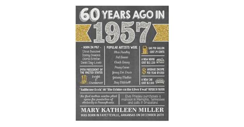 The Year You Were Born Personalized 16x20 Canvas Zazzle
