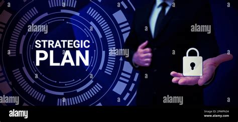 Hand Writing Sign Strategic Plan Business Overview A Process Of