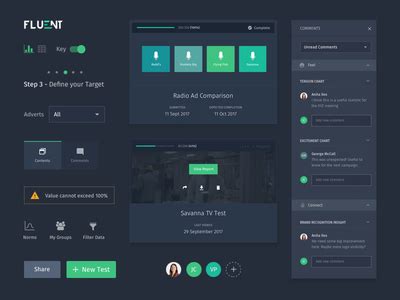 Fluent Dashboard UI Elements By Vanessa Phillips Dribbble