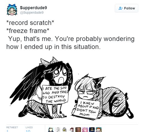 Ate The Sun Record Scratch Freeze Frame Yep Thats Me Know