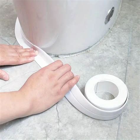 1pc Self Adhesive Waterproof Caulk Strip Tape Bath And Toilet Caulk Tape