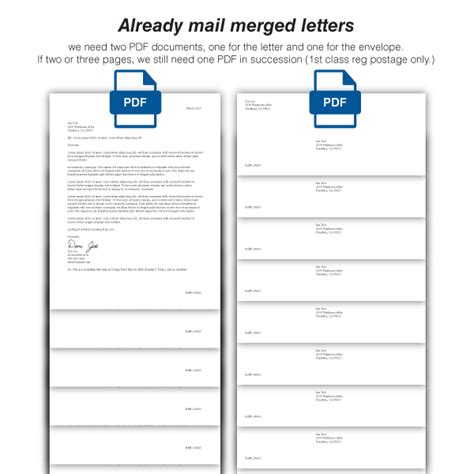 Professional Mail Merged Letters Printing Iti Direct Mail