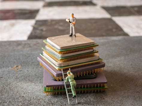 Premium Photo Simulated Image Of Repairing Cpu Devices