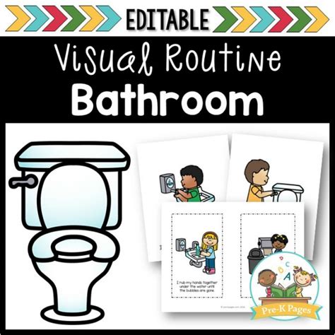 Bathroom Visual Routine Pre K Pages