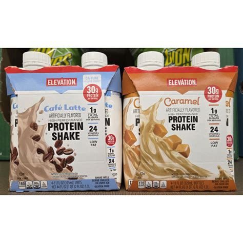 Elevation Drink Mix Milk Shake Café Latte And Caramel 44fl Oz 13 Litter