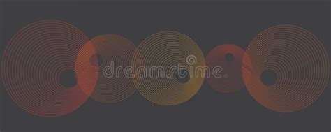 Dark Red And Brown Minimal 3d Geometric Pattern Background With Concentric Circles Multi