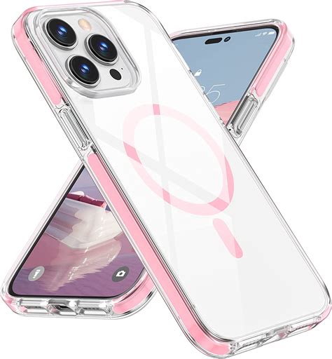 Jp Milprox Iphone 14 Pro ケース マグネット搭載 クリア 耐衝撃 カバー 黄変防止 超軽量 耐久