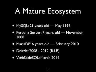 The Mysql Server Ecosystem In Ppt