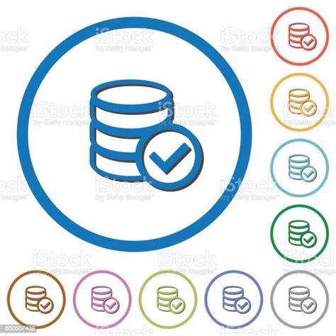 シャドウとアウトライン データベース Ok アイコン Sqlのベクターアート素材や画像を多数ご用意 Sql アイコン アイコン