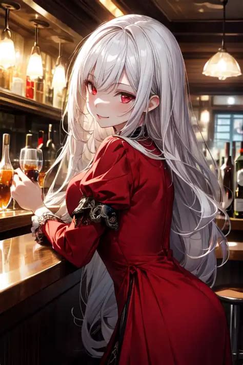 Ai Art Crimson Dress By Rakuichirakuza Pixai