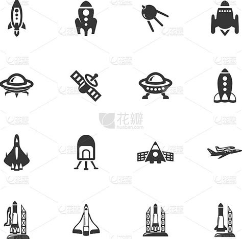 太空平台图标集