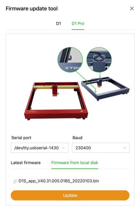 Faq How To Return The Updated Firmware To A Previous Version Xtool