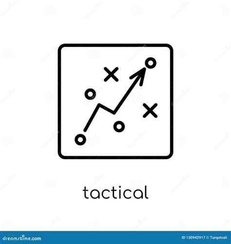 Tactical Icon Trendy Modern Flat Linear Vector Tactical Icon On Stock