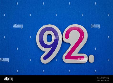 Number 92 Hi Res Stock Photography And Images Alamy