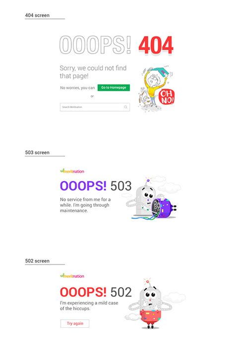 Error Screen On Behance