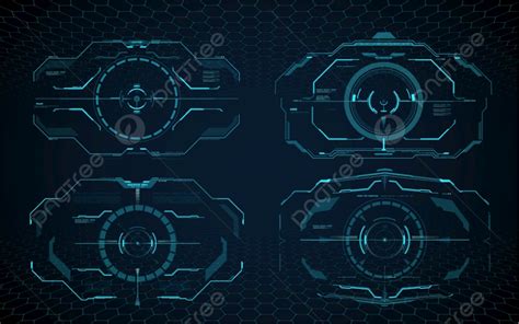 Hud Interface Vector PNG Images Hud Aim Control Frame Interface Sniper Gui Technology PNG