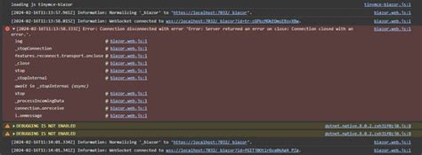 Blazor Webapp Disconnects Circuit Rblazor