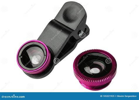 Universal Clip Lens for Cell Phone Stock Image - Image of modern ...