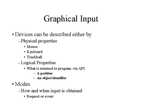 Input Devices Various Devices Are Available For Data